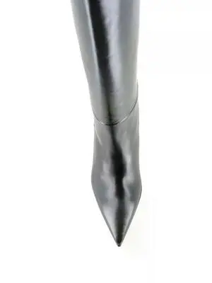 SERGIO LEVANTESI 80mm Pointed-toe Leather Boots