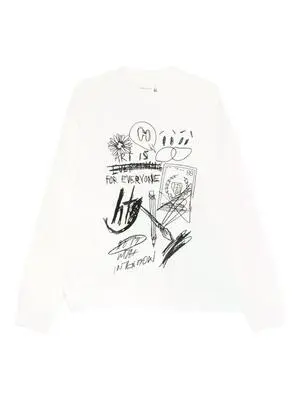 HONOR THE GIFT Graphic-print Crewneck Sweatshirt - White