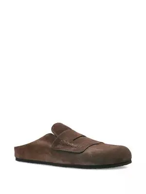 Jacquemus Suede Slippers - Brown