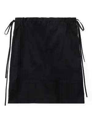 TOTÊME Straight Skirt With Drawstring Waist - Black