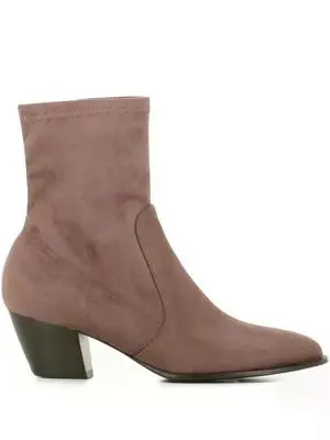 SERGIO LEVANTESI 60mm Pointed-toe Suede Boots