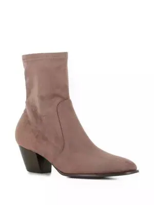 SERGIO LEVANTESI 60mm Pointed-toe Suede Boots