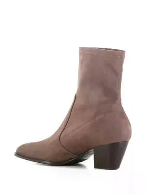 SERGIO LEVANTESI 60mm Pointed-toe Suede Boots