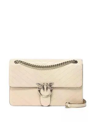 Pinko Chevron Crossbody Bag - White