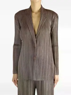 Issey Miyake Buttoned Pleated Jacket