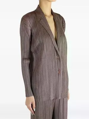 Issey Miyake Buttoned Pleated Jacket