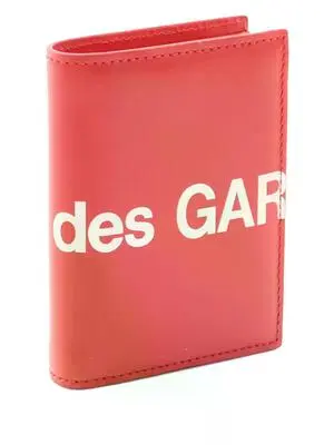Comme Des Garçons Logo-print Bi-fold Wallet - Red