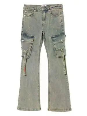 Izzue Logo-patch Bootcut Jeans