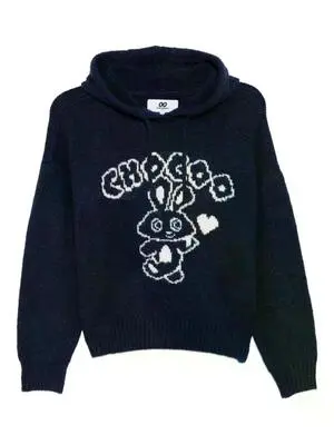 CHOCOOLATE Graphic-print Hoodie - Blue