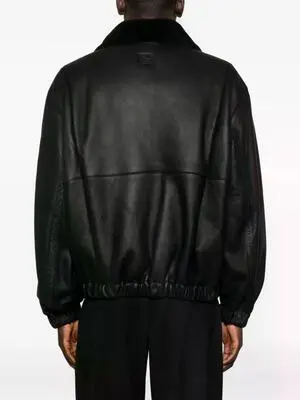 Fendi Leather Bomber Jacket