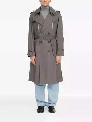 MAISON MARGIELA Double-breasted Hooded Trench Coat