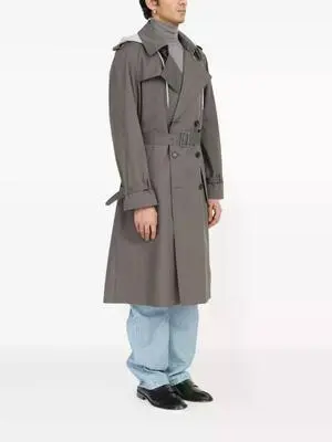 MAISON MARGIELA Double-breasted Hooded Trench Coat