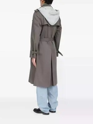 MAISON MARGIELA Double-breasted Hooded Trench Coat