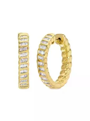 ANITA KO 18k Yellow Zoe Diamond Hoop Earrings - Gold