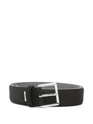 Corneliani Square-buckle Belt - Black