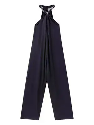 Stella McCartney Ball-chain Halterneck Jumpsuit - Blue