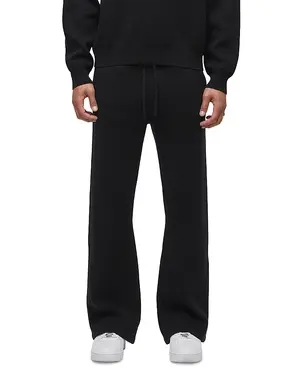 Hudson Jeans Double Knit Kick Flare Pants - Pitch Black