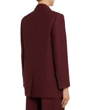 Marella Double Breasted Blazer - Bordeaux
