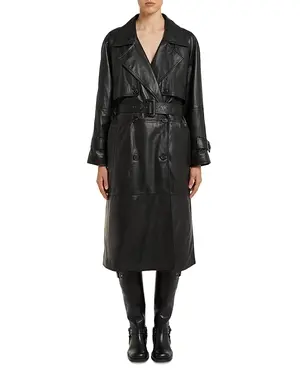 Marella Firstclass Leather Trench Coat