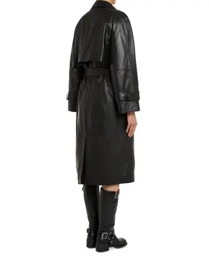 Marella Firstclass Leather Trench Coat