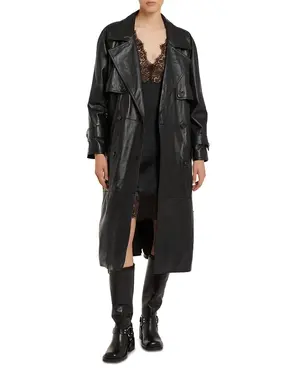 Marella Firstclass Leather Trench Coat
