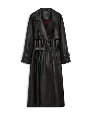 Marella Firstclass Leather Trench Coat