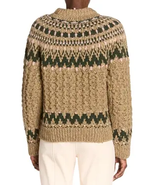 Moncler Crewneck Sweater - Beige