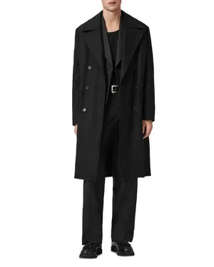 ALLSAINTS Curran Wool Blend Coat