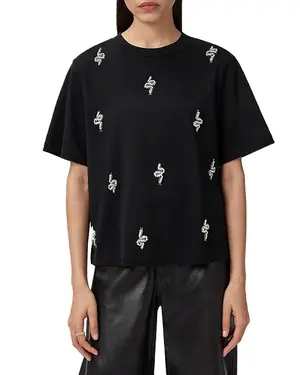 ALLSAINTS Rhea Lisa Embellished Tee