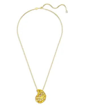 SWAROVSKI Gema Mixed Cut Crystal Pendant Necklace - Yellow/gold