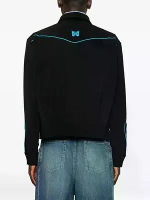 Needles Butterfly-embroidered Shirt - Black