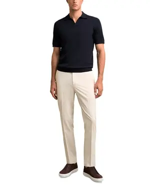 REISS Drawcord Slim Fit Trousers - Stone