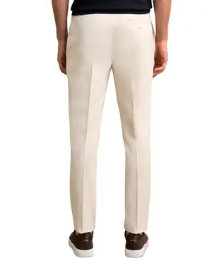 REISS Drawcord Slim Fit Trousers - Stone
