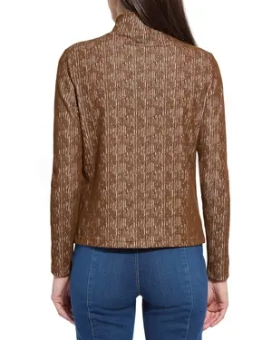 Lyssé Carter Textured Turtleneck Top