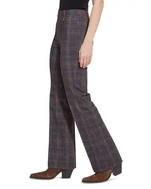 Lyssé Pintuck Plaid Ponte Trousers