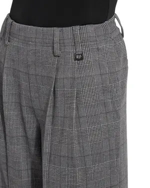 Lyssé Darcy Pleated Plaid Pants