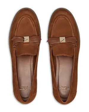 Kate Spade New York Deco Suede Loafers - Hot Chocolate