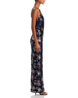 Adrianna Papell Sequinned Maxi Dress