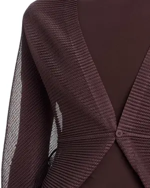 Issey Miyake Tatami One Button Cardigan