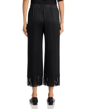 Issey Miyake Fringe Trim Wave Pants