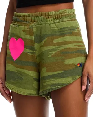 Aviator Nation Heart Graphic Shorts
