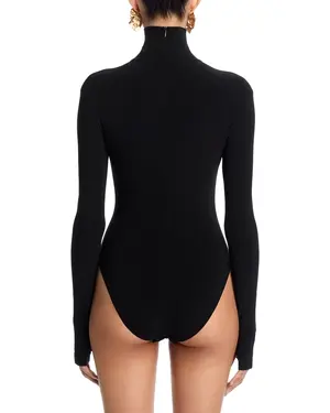 Norma Kamali Turtleneck Bodysuit - Black