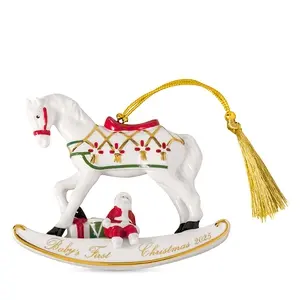 VILLEROY & BOCH Christmas Classics Annual Rocking Horse Ornament 2025 - Multi