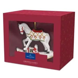 VILLEROY & BOCH Christmas Classics Annual Rocking Horse Ornament 2025