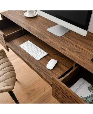 MODWAY Merit 60" Wall Mount Wood Office Desk