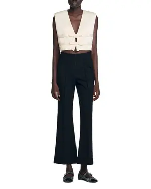 Sandro Straight Leg Trousers