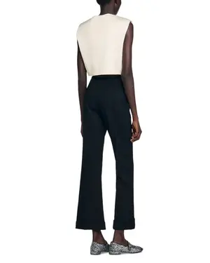 Sandro Straight Leg Trousers
