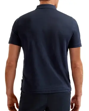 Ted Baker London Short Sleeve Regular Fit Polo - Navy