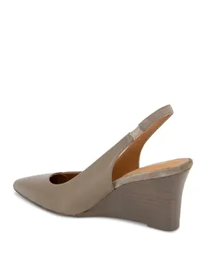 Andre Assous Laina Slingback Wedge Pumps - Desert Taupe