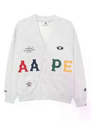 AAPE BY *A BATHING APE Logo-appliqué Sweatshirt - Grey